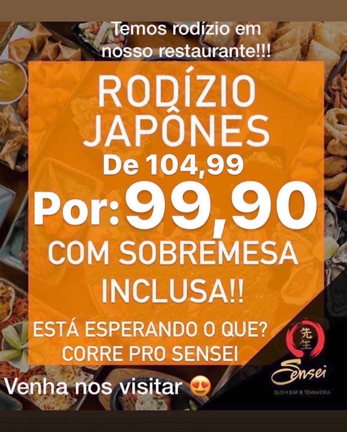 Menu em Sensei Sushi Bar & Restaurante, Olímpia, Av. Aurora Forti Neves