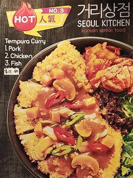 Menu at Seoul Kitchen fast food, Melbourne, Melbourne Central Level 2