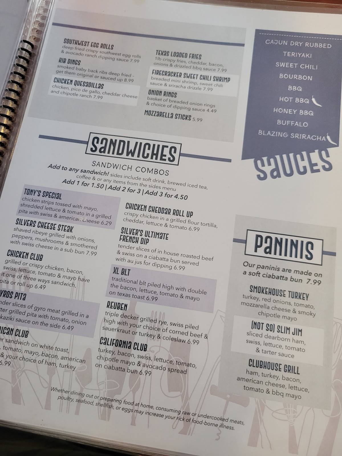 Menu at Silver Grill Family Restaurant, Imlay City