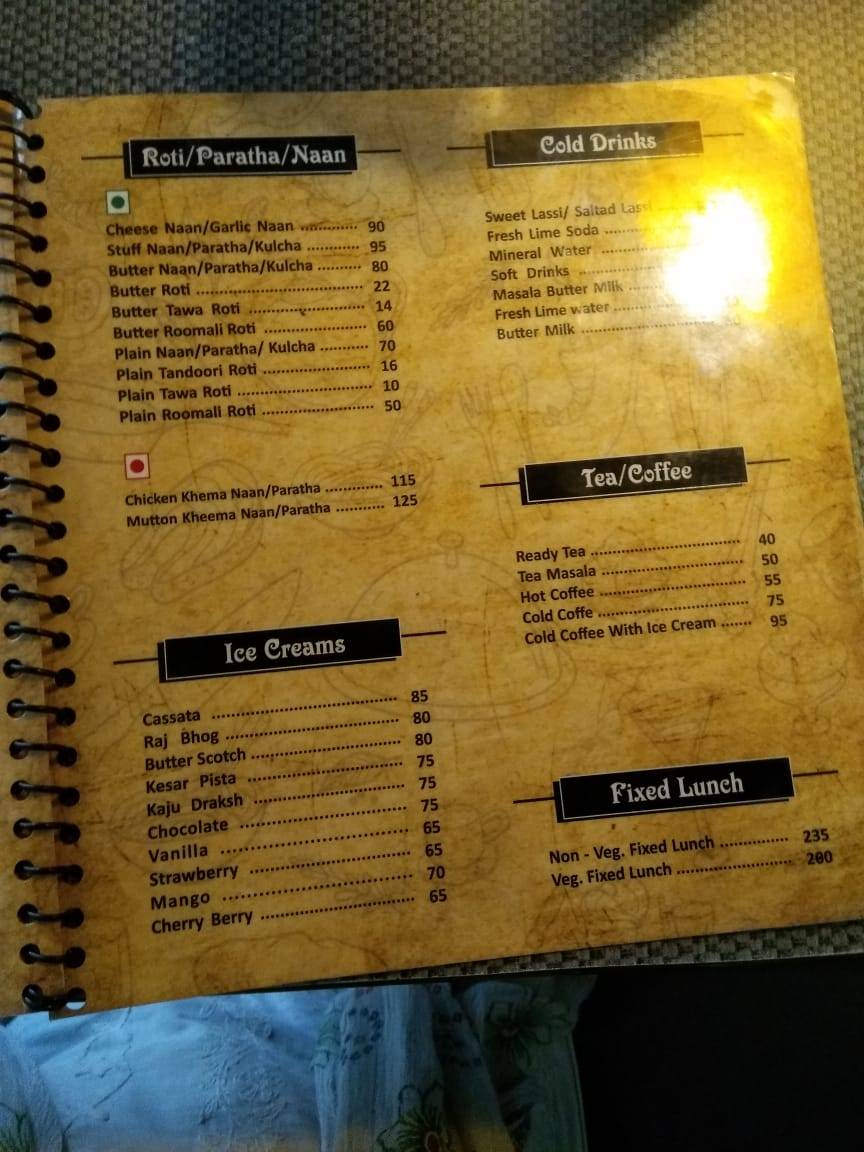 Menu at Simran The Restaurant, Ahmedabad, Mahaveer Marg
