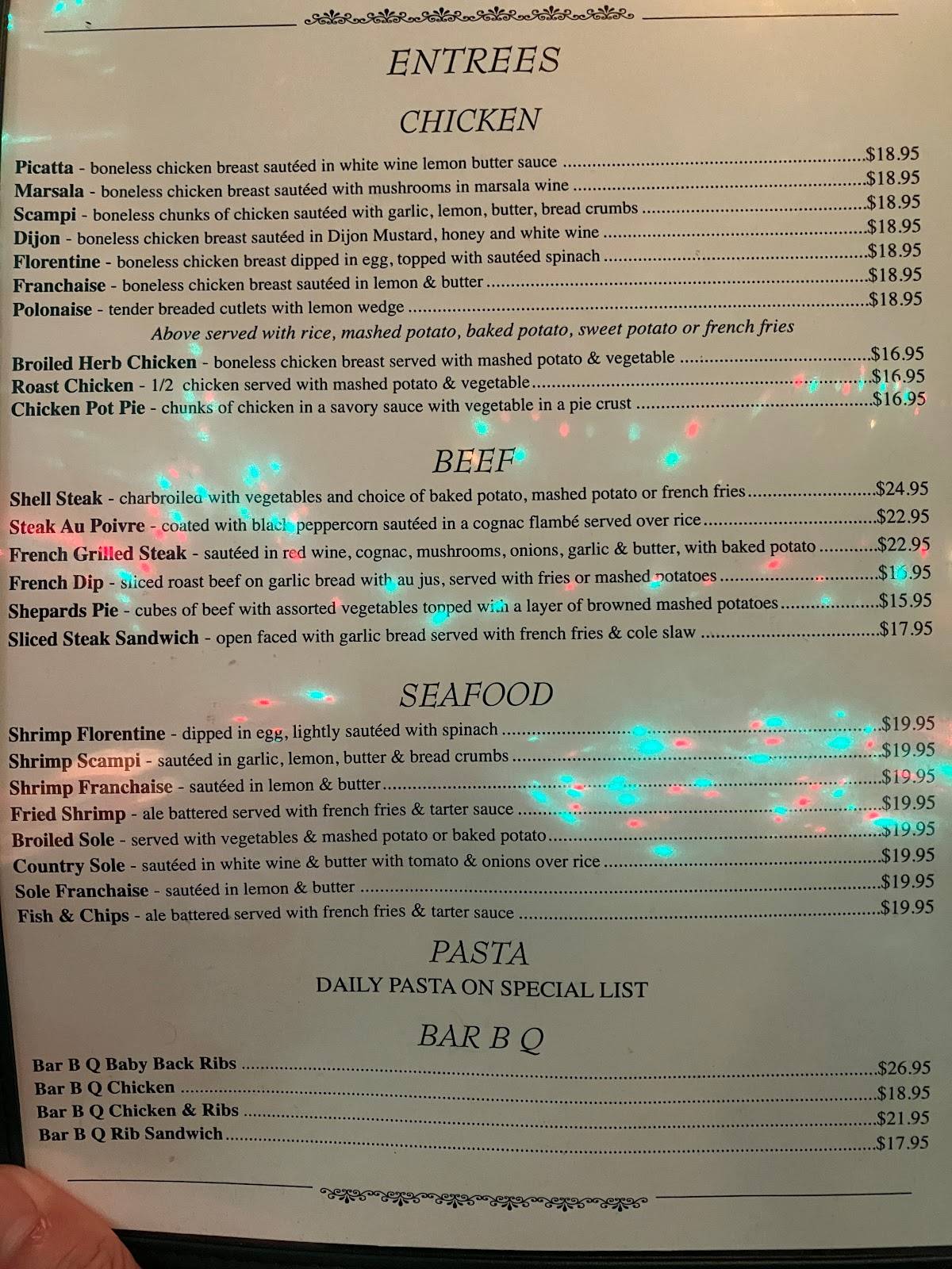 Menu at Skinflints pub & bar, New York City