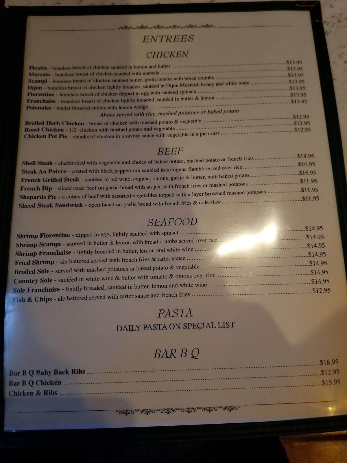 Menu at Skinflints pub & bar, New York City