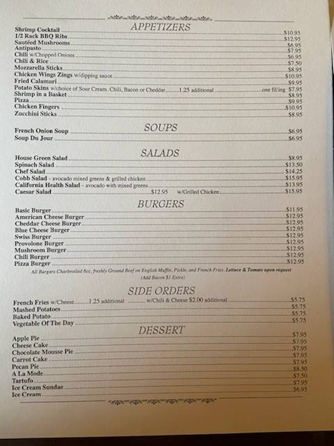 Menu at Skinflints pub & bar, New York City