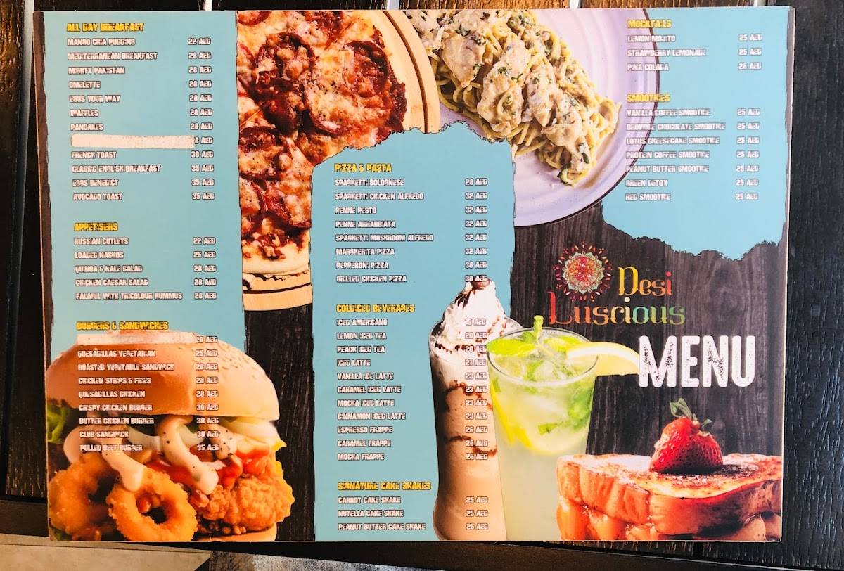 Menu at Smash Corner JLT restaurant, Dubai
