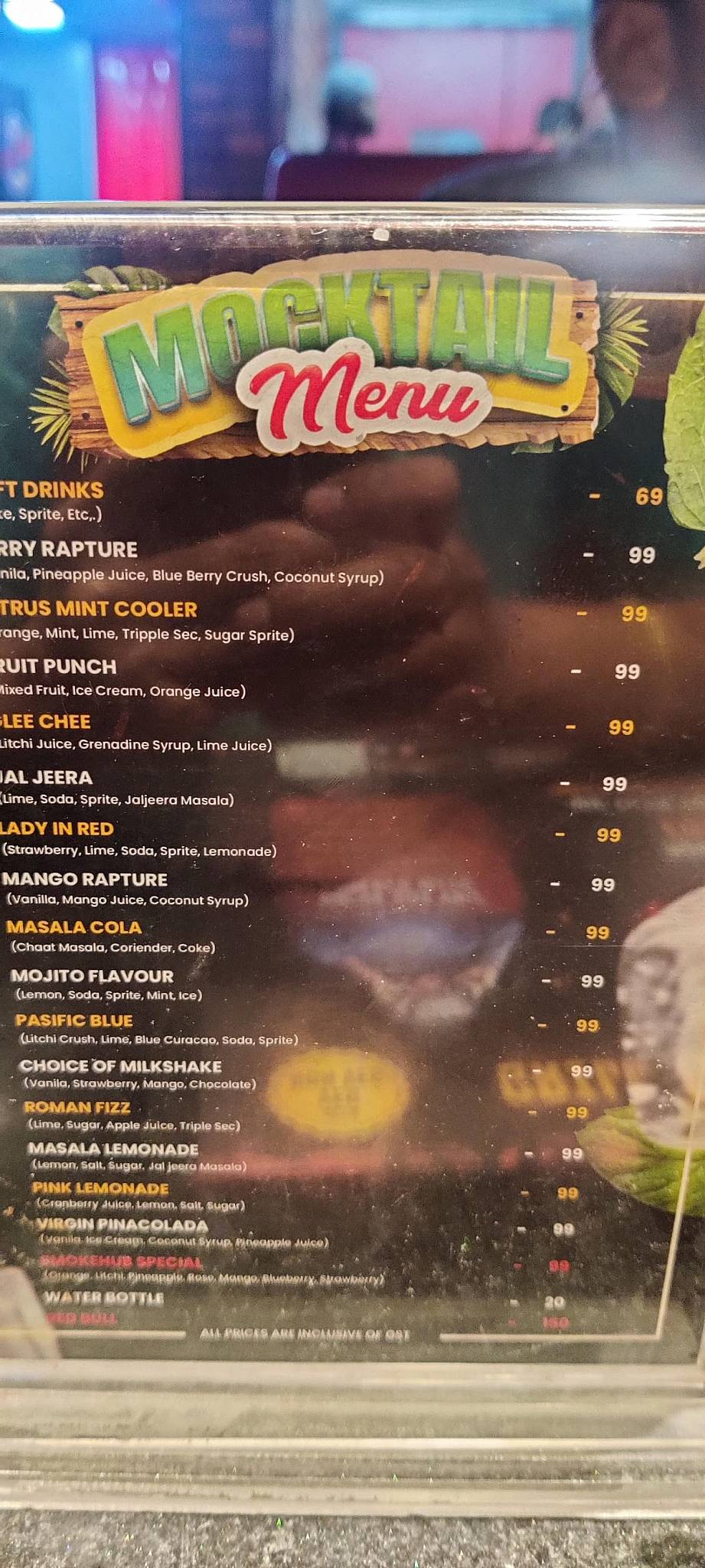 Menu at Smoke Hub Barbeque - Porur, Chennai