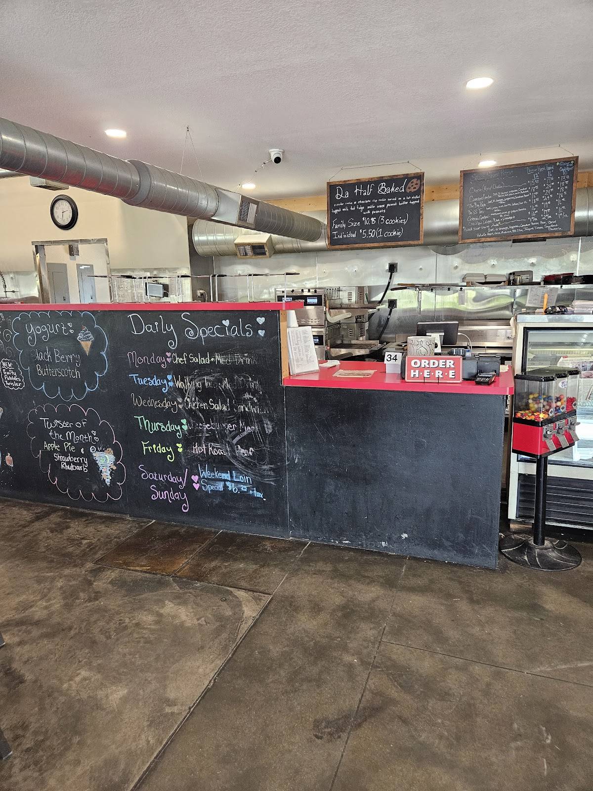 Menu at Snack Shack restaurant, Albia