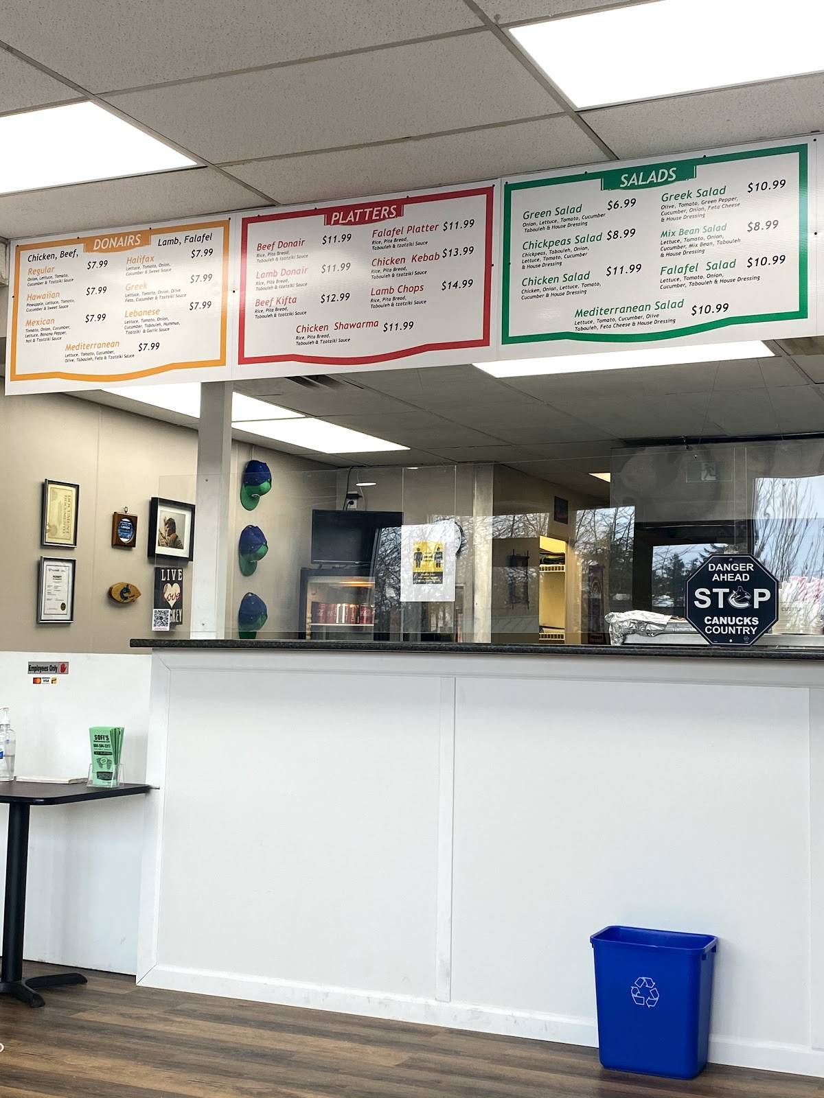 Carta del restaurante Sofi's Mediterranean Grill, Surrey, 120 St