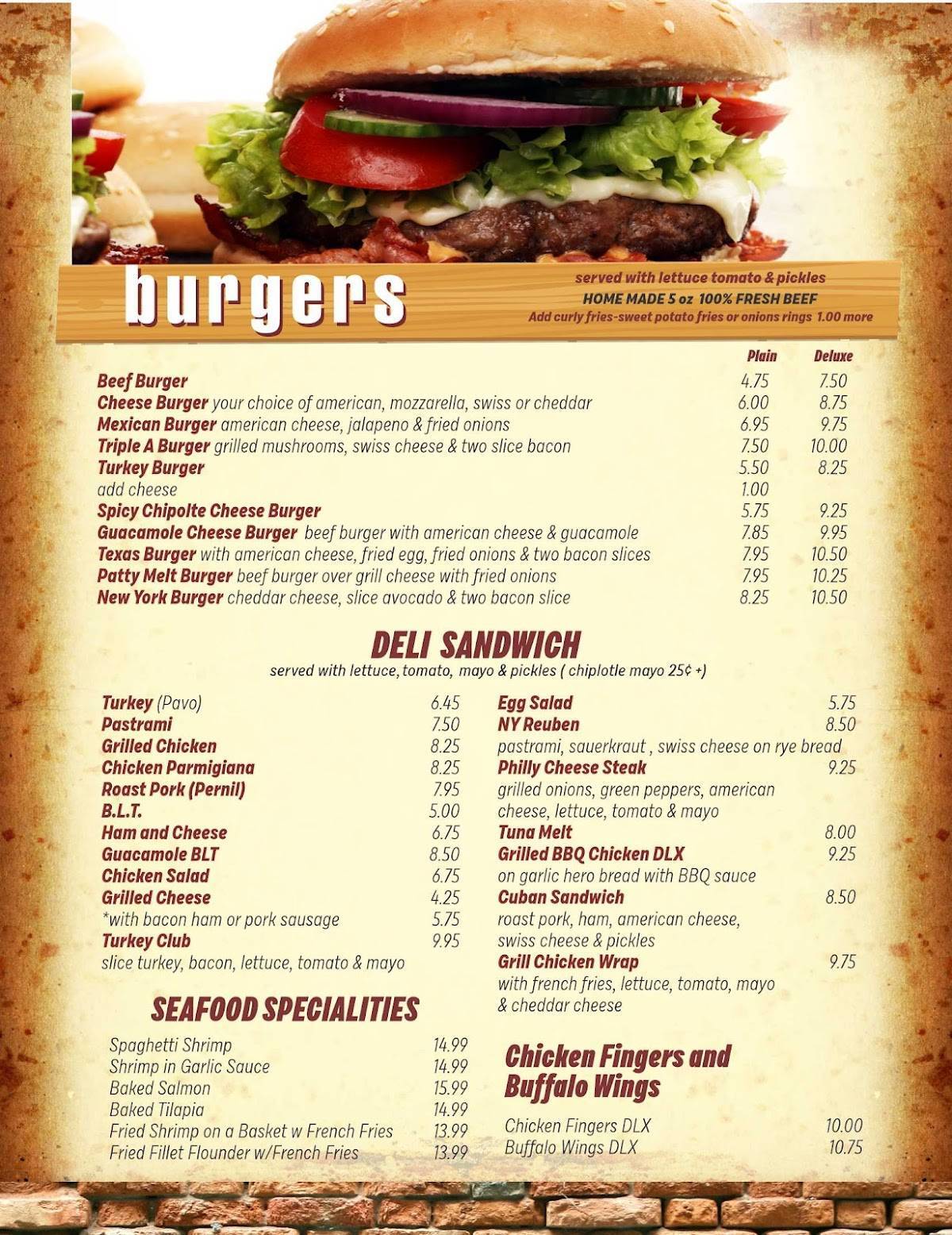 Menu at SOL MAYA RESTAURANT, New York City