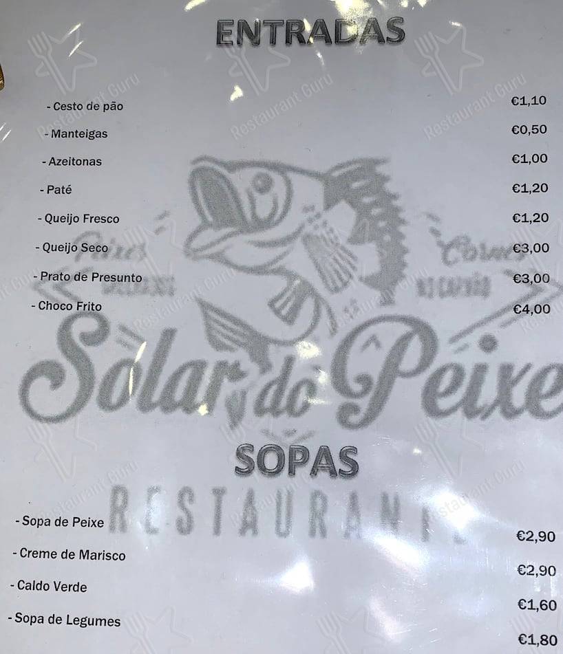 Menu em Solar do Peixe by Sofia restaurante, Loures, Largo Jose Joaquim ...