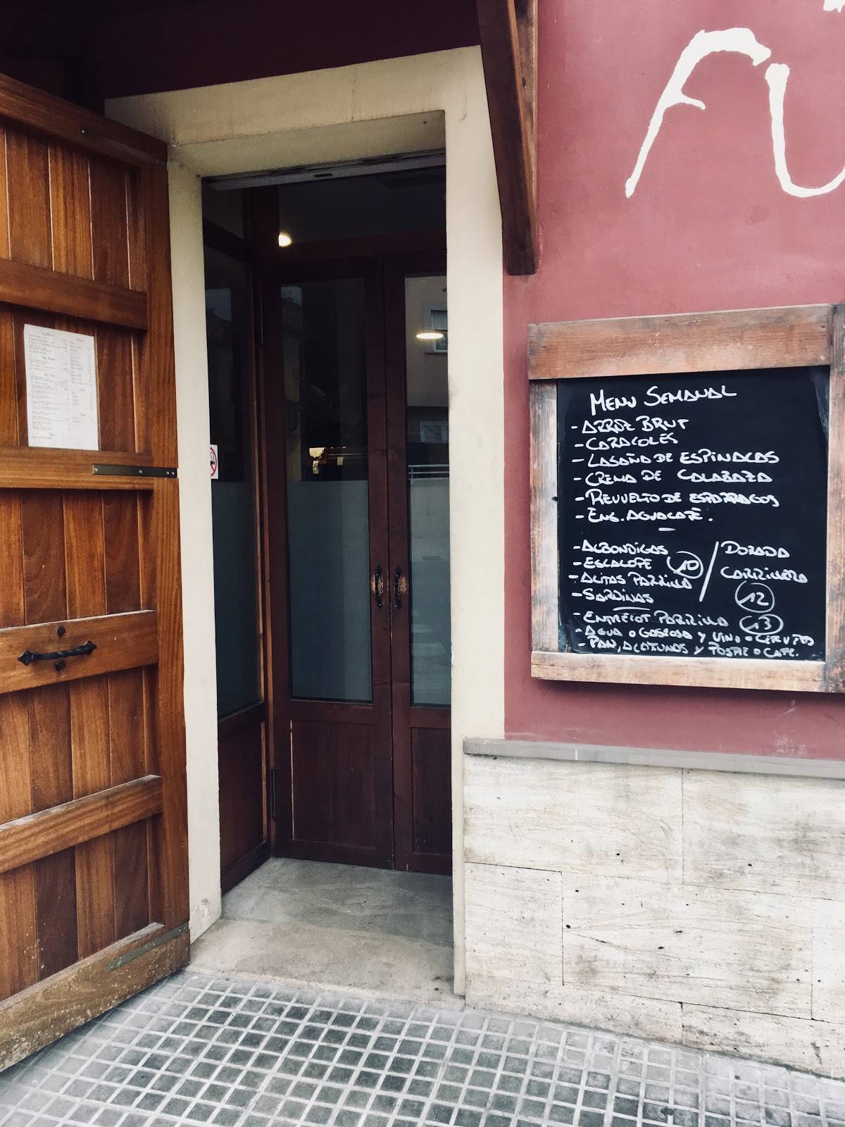 Carta del restaurante Foc i Fum, Son Ferriol