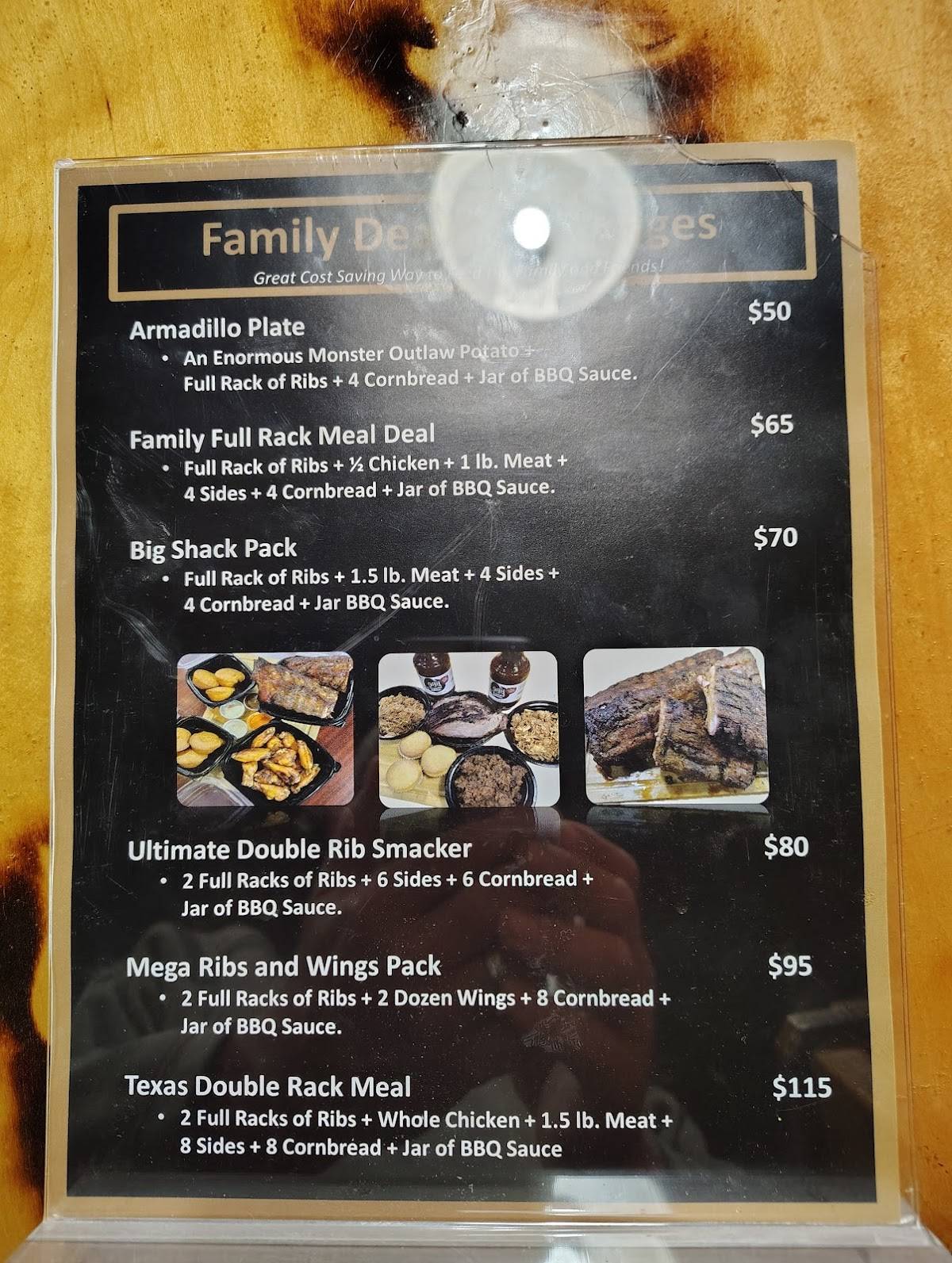 Menu at Texas BBQ Joint, Spencerport, 122 S Union St