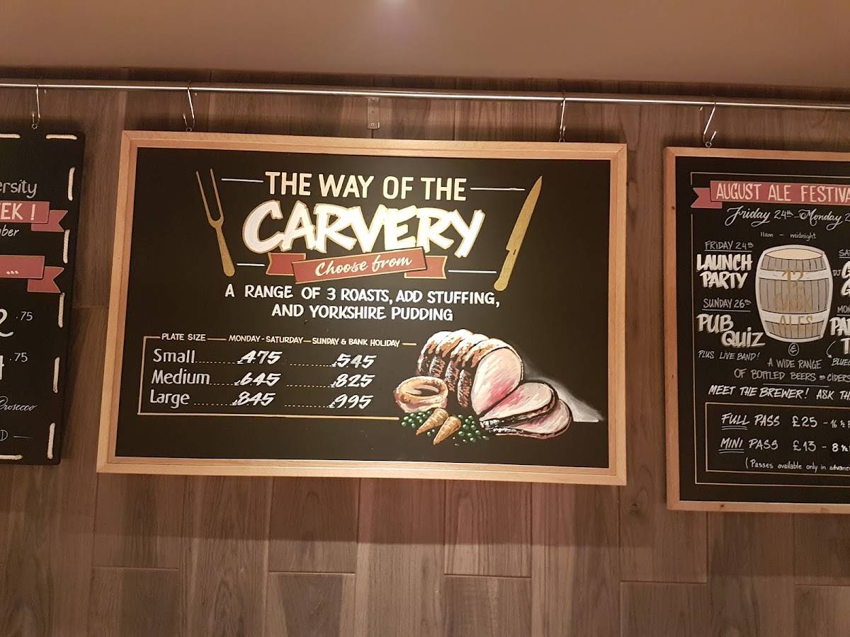 Menu at Spindle & Thread pub & bar, High Wycombe