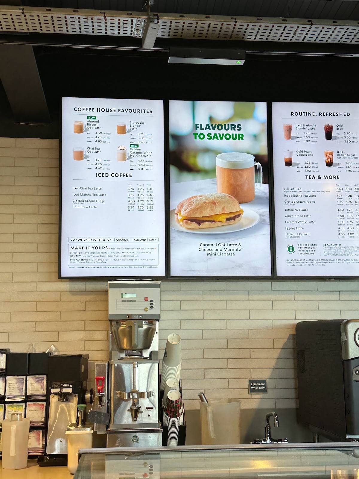 Carta del café Starbucks Afton Way Drive Thru, Dundee