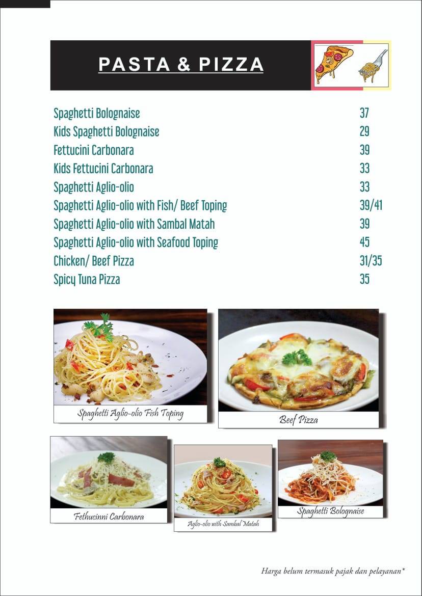 Menu at Stasiun Kopi Purwakarta restaurant, Purwakarta