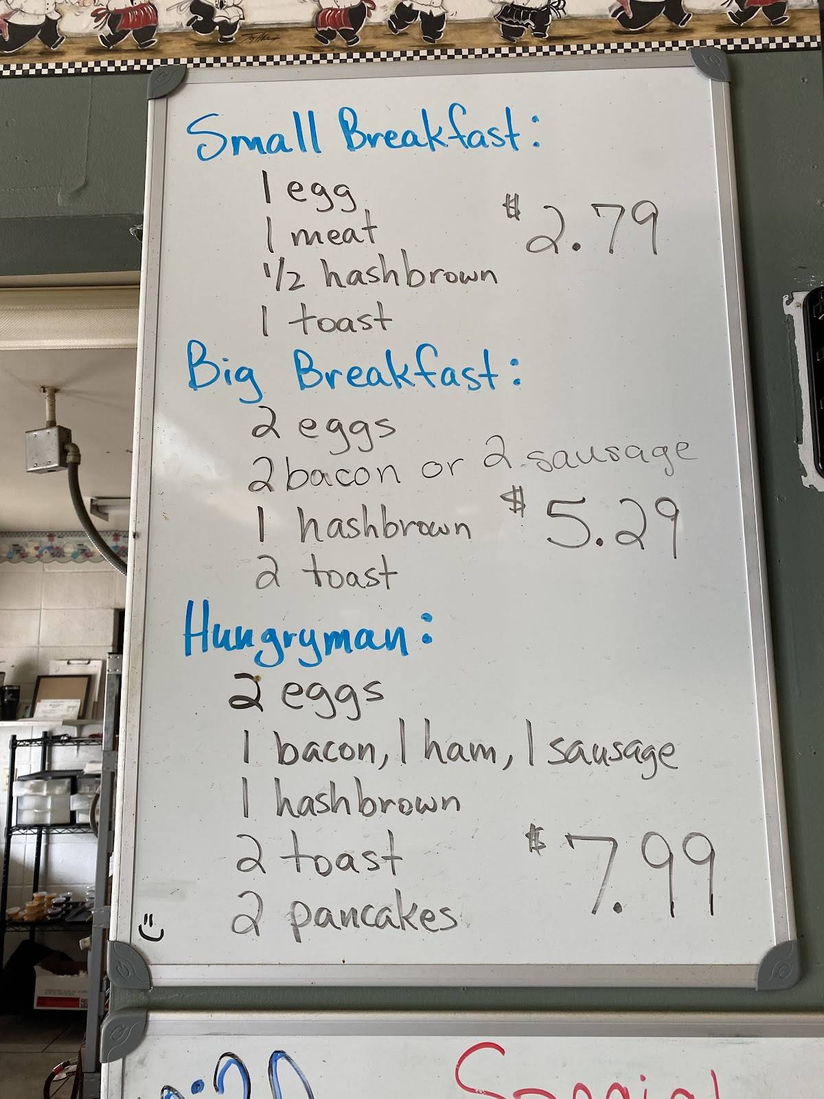 Menu at Stick's Deli & Diner restaurant, Morrilton