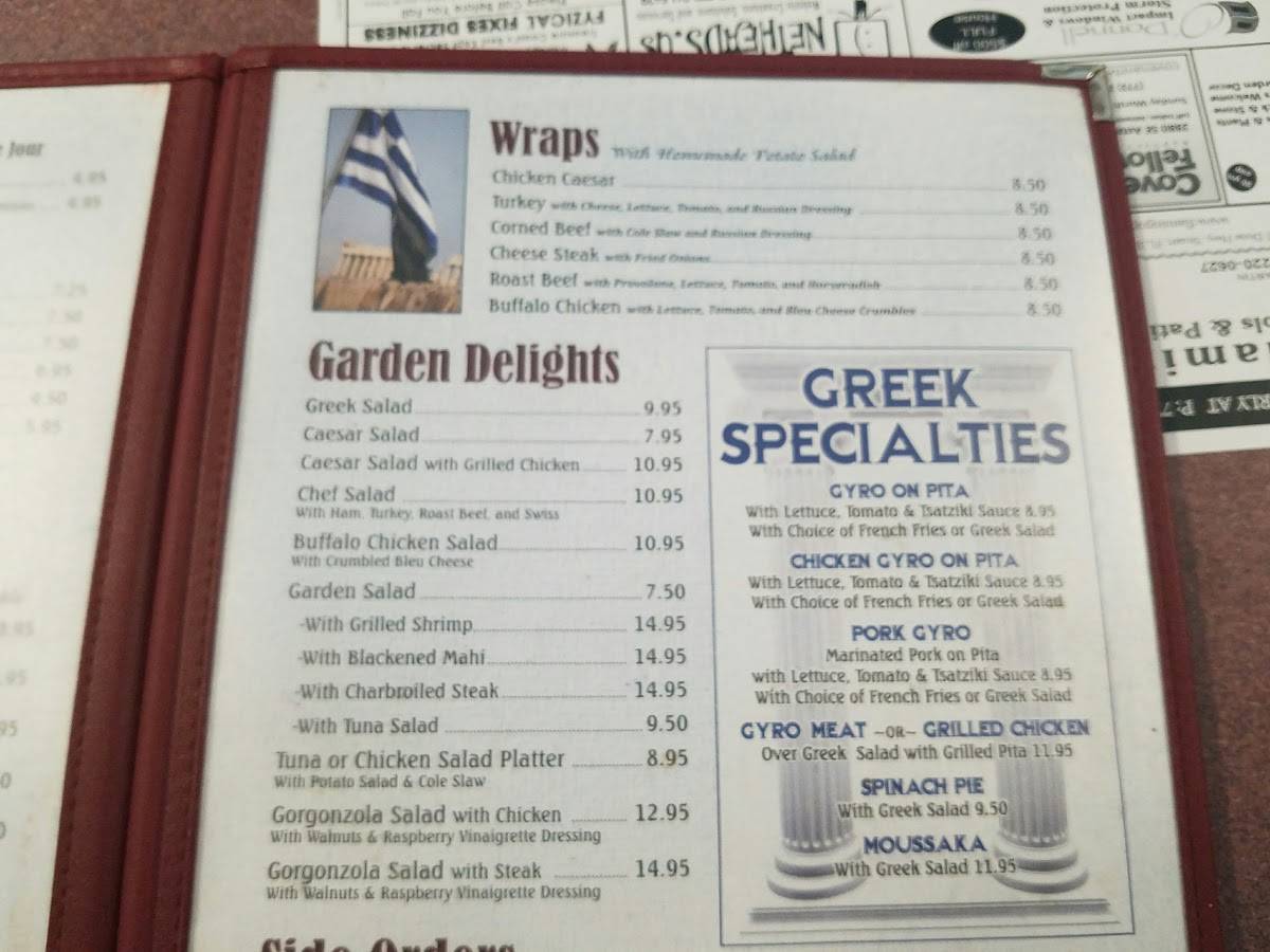 Menu at Galaxy Diner restaurant, Stuart