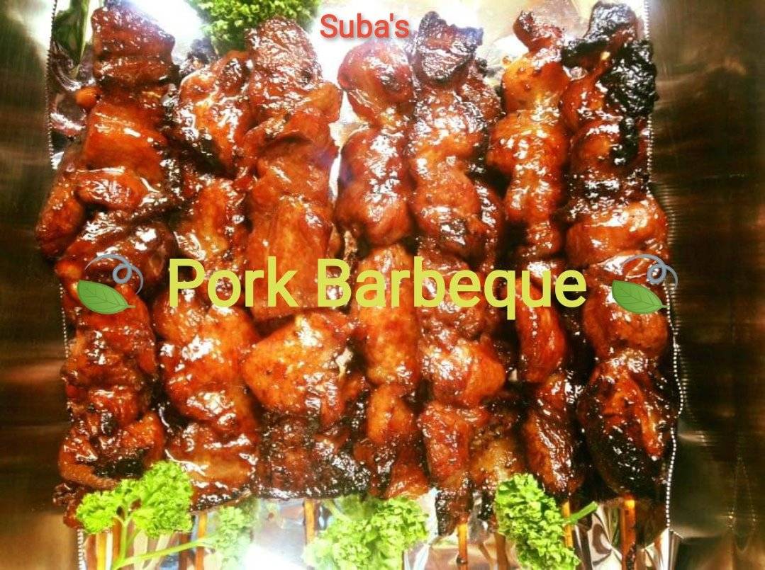 Menu at Suba's restaurant, Marikina