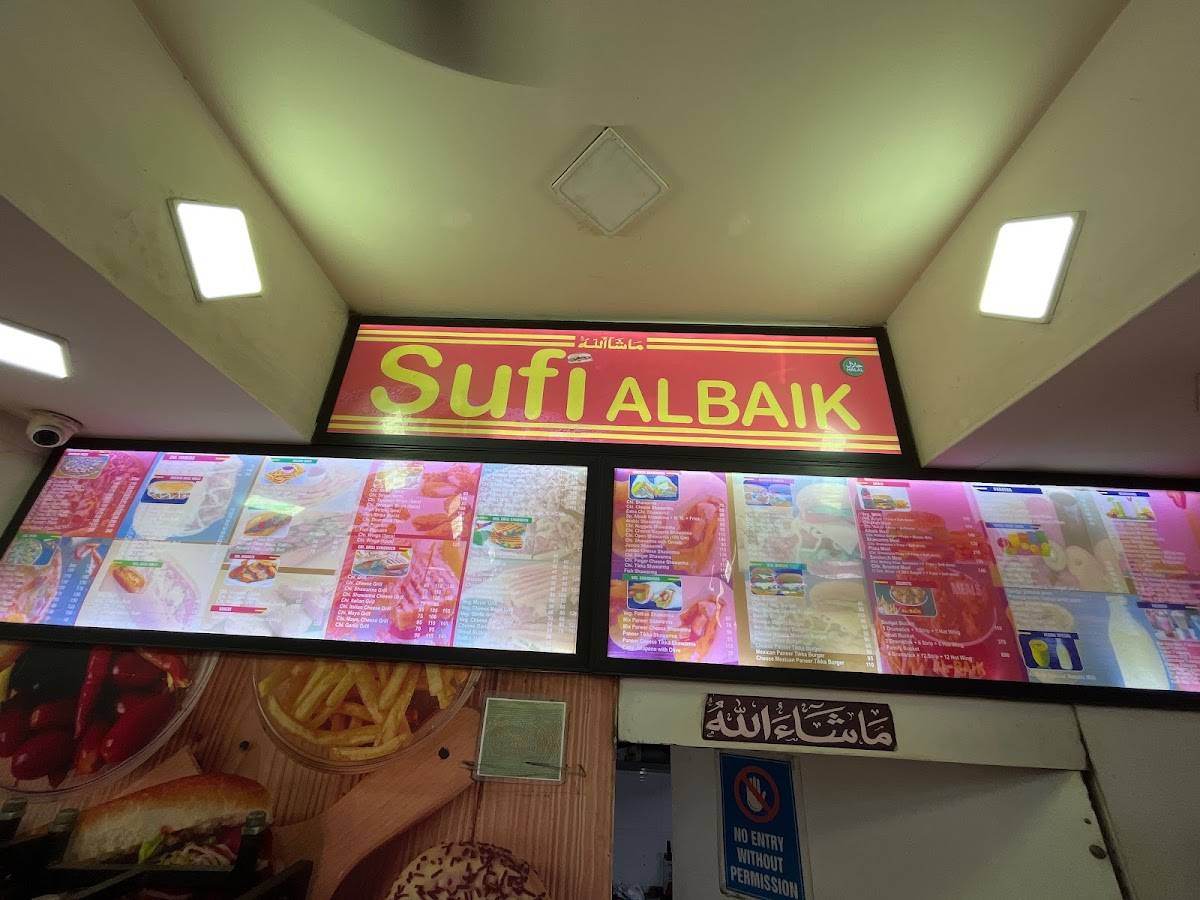 Menu at Sufi albaik Fast Food, Mumbai