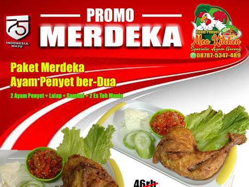 Carta del restaurante Ayam Penyet Mea Kitchen, Sukamaju