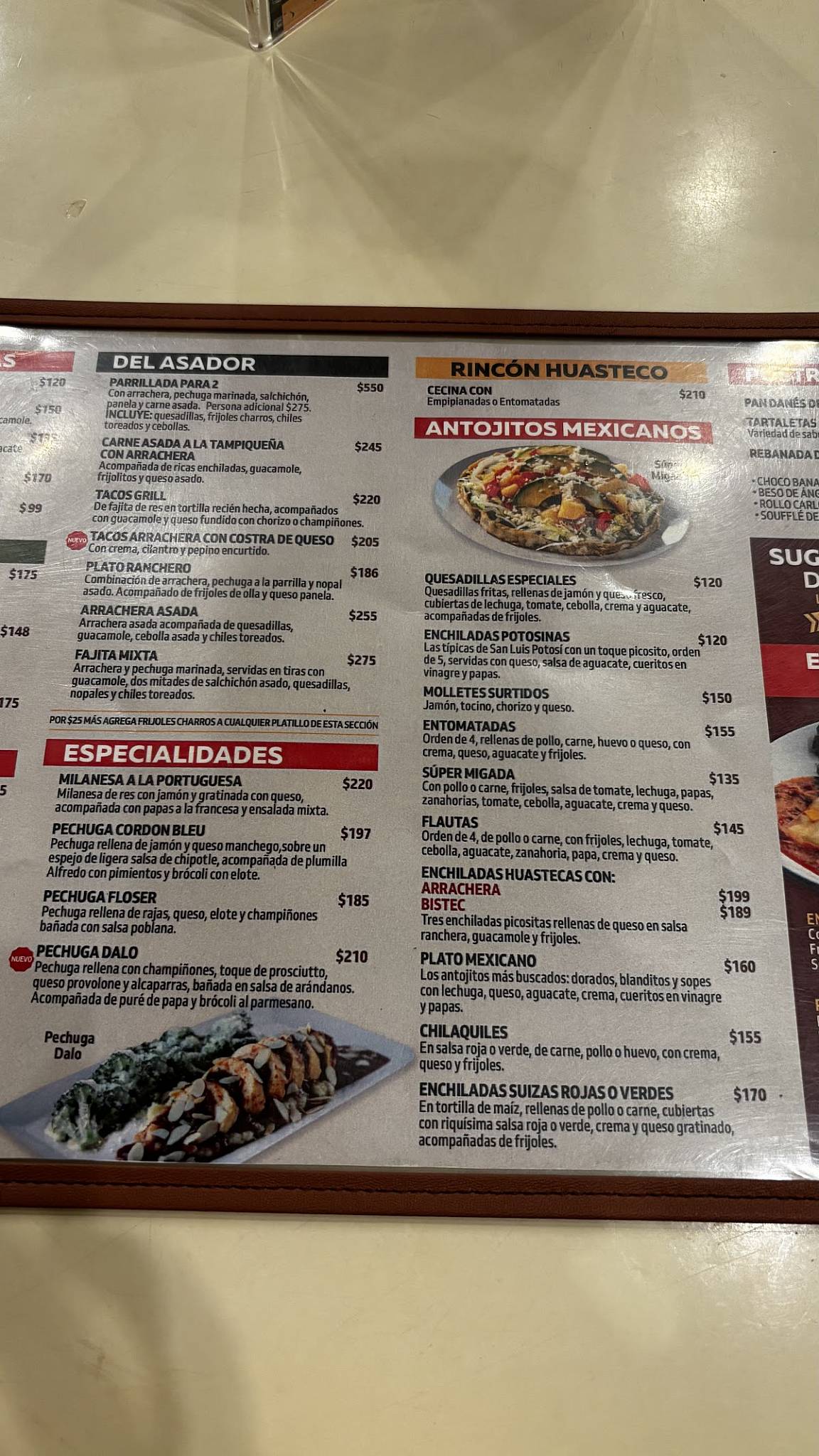 Carta del restaurante Super Cream Centro Histórico, Tampico