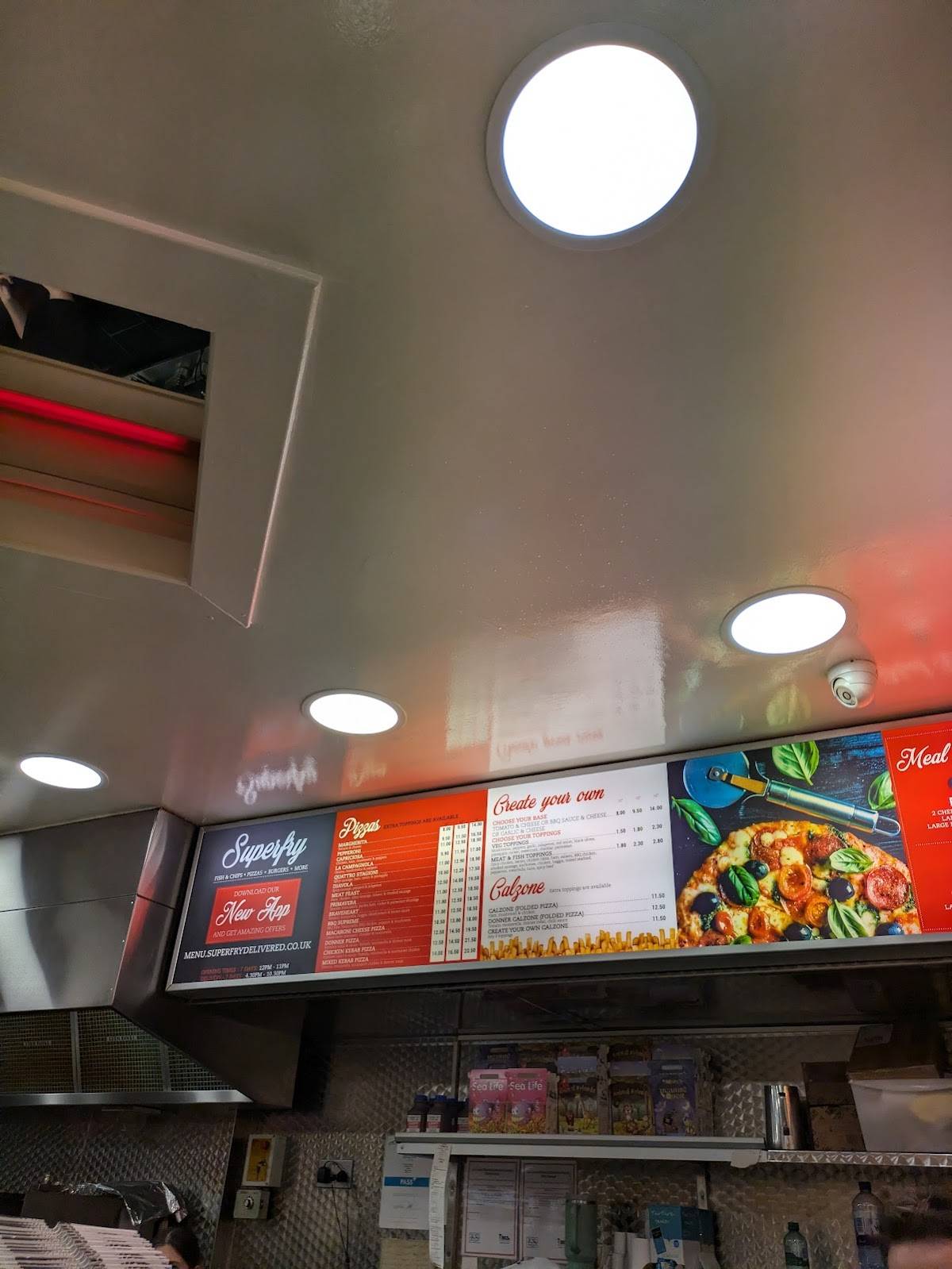 Menu at Super Fry fast food, Gullane