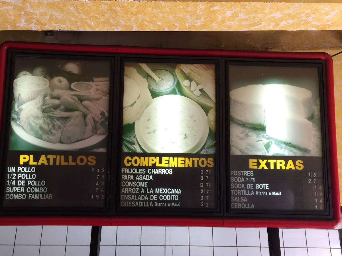 Carta del restaurante Super Pollo, Tijuana, C. Romano 13694