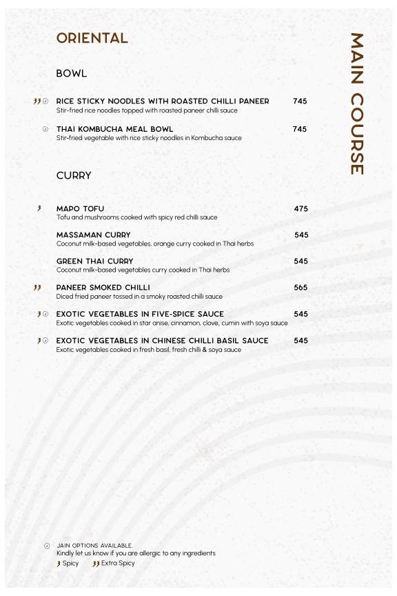 Menu at ZERO The restaurant, Surat