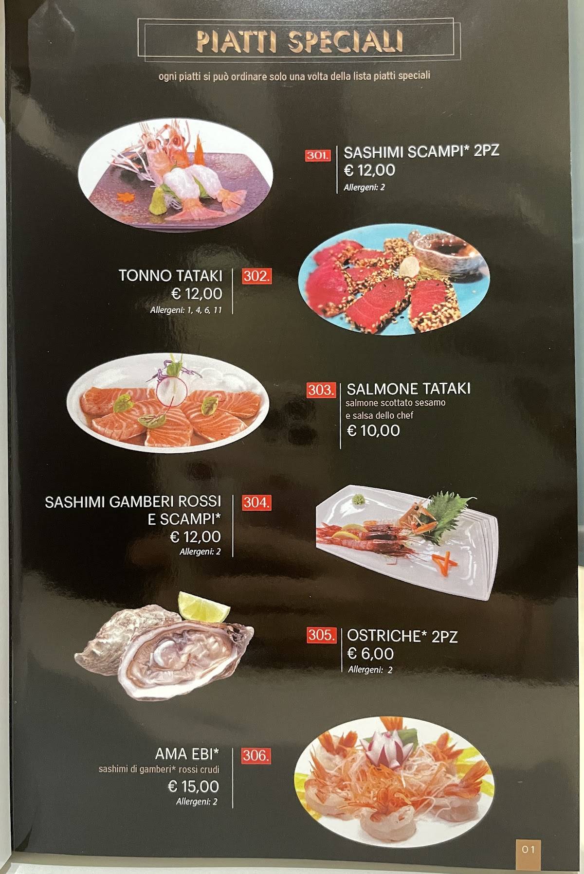 Speisekarte von Sushi La Divina restaurant, Zenna, Via Corso Europa