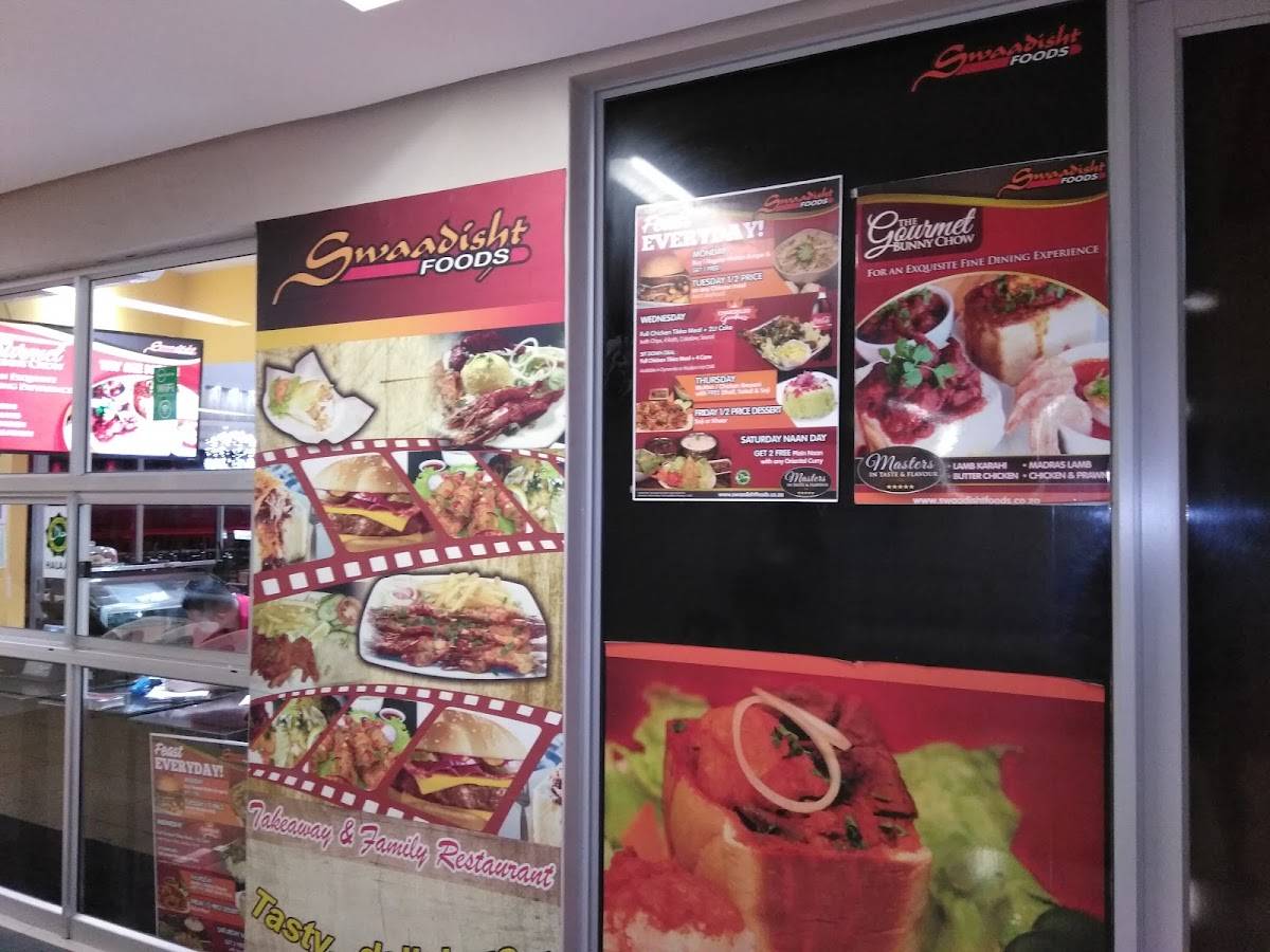 Menu at Swaadisht Foods Reservoir Hills restaurant, Durban