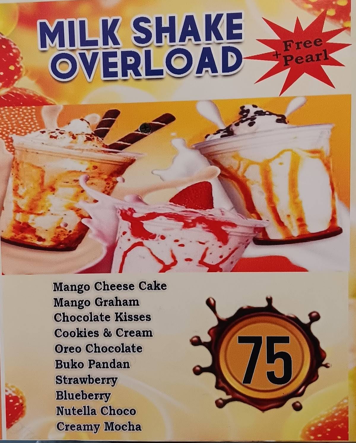 Menu at TEAriffic Milk Tea & Coffee, Mandaue City