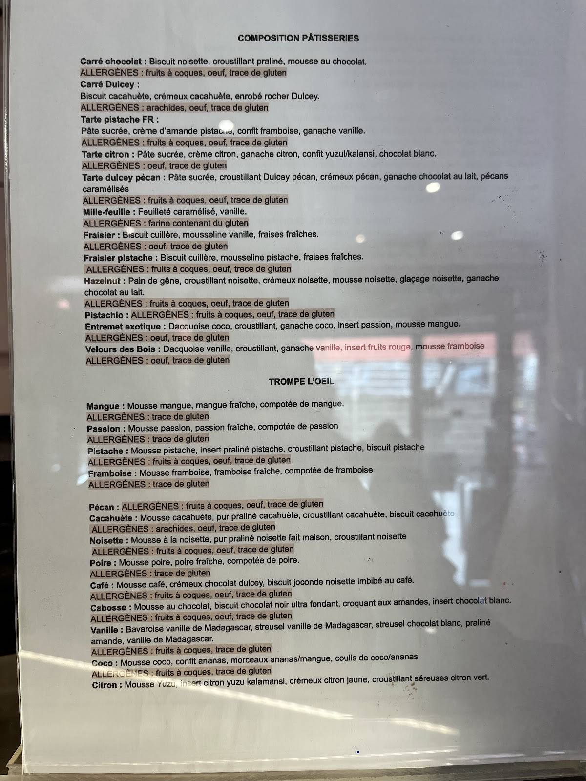 Menu au TEMA'S CAKE desserts, Aulnay-sous-Bois