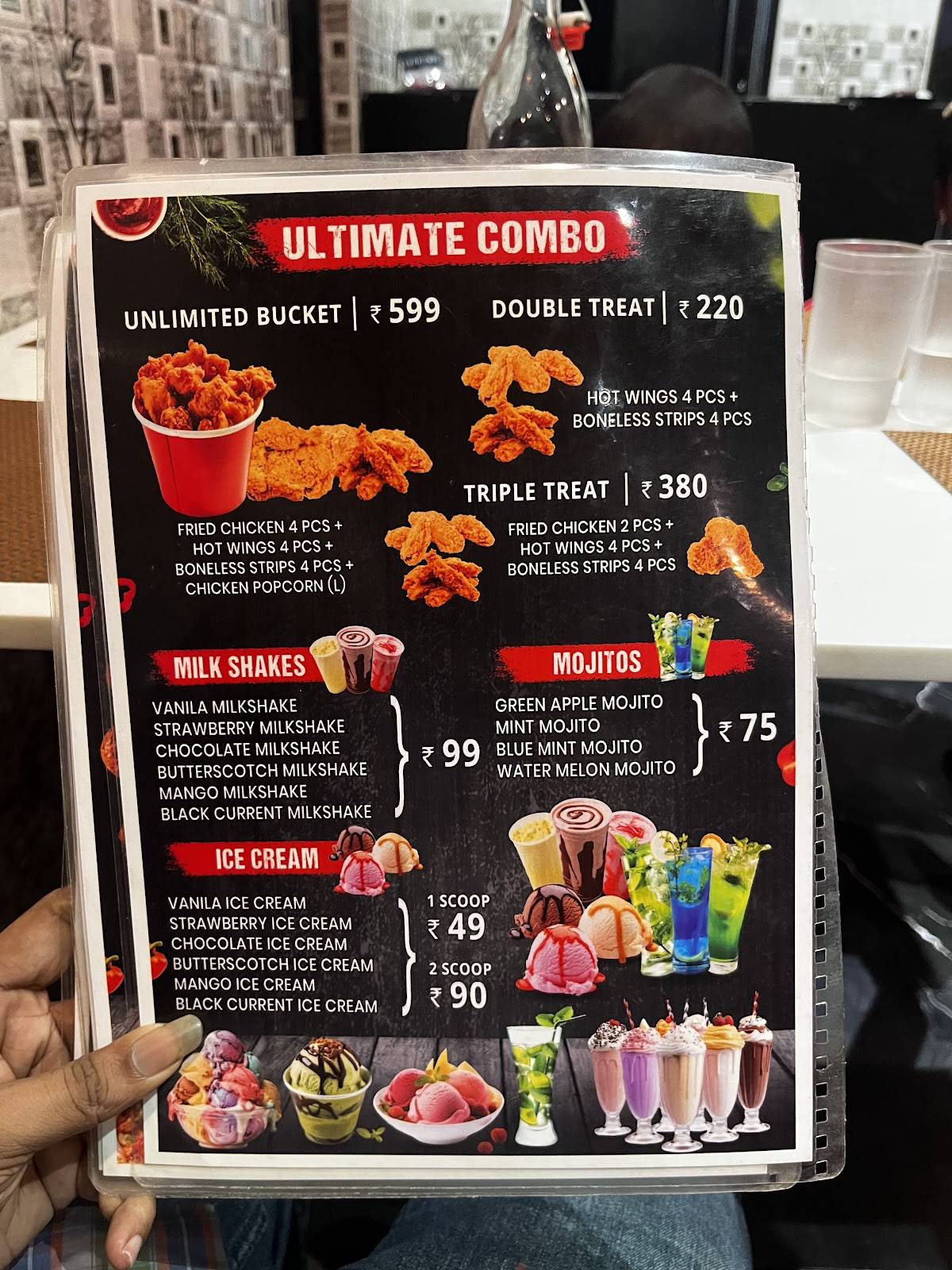 Menu at TFC (Tasty Fried Chicken) Family Restaurant, Thondi