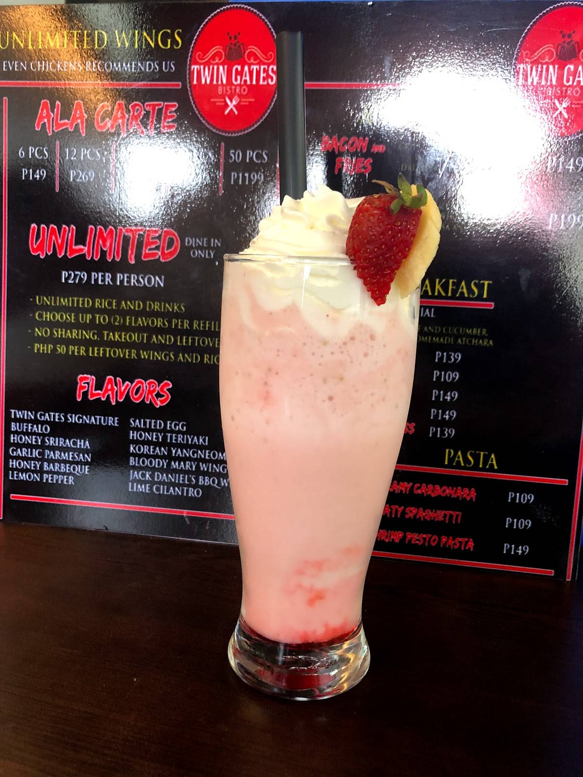 Menu at TG Bistro, Quezon City