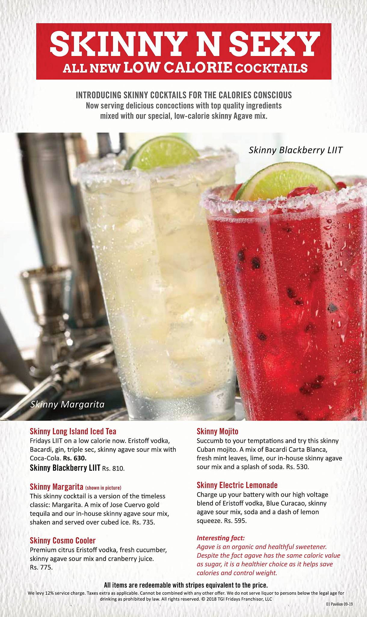 Menu at TGI Fridays, Pune, Shop No 2471