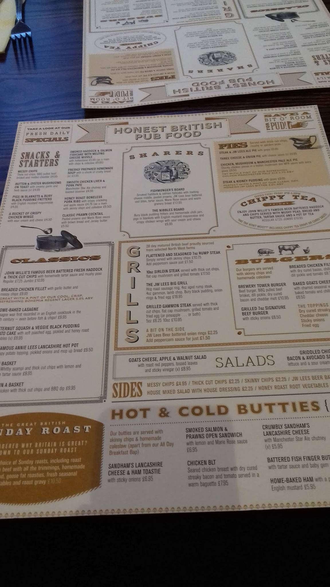 Menu at THE KINGFISHER pub & bar, Freckleton