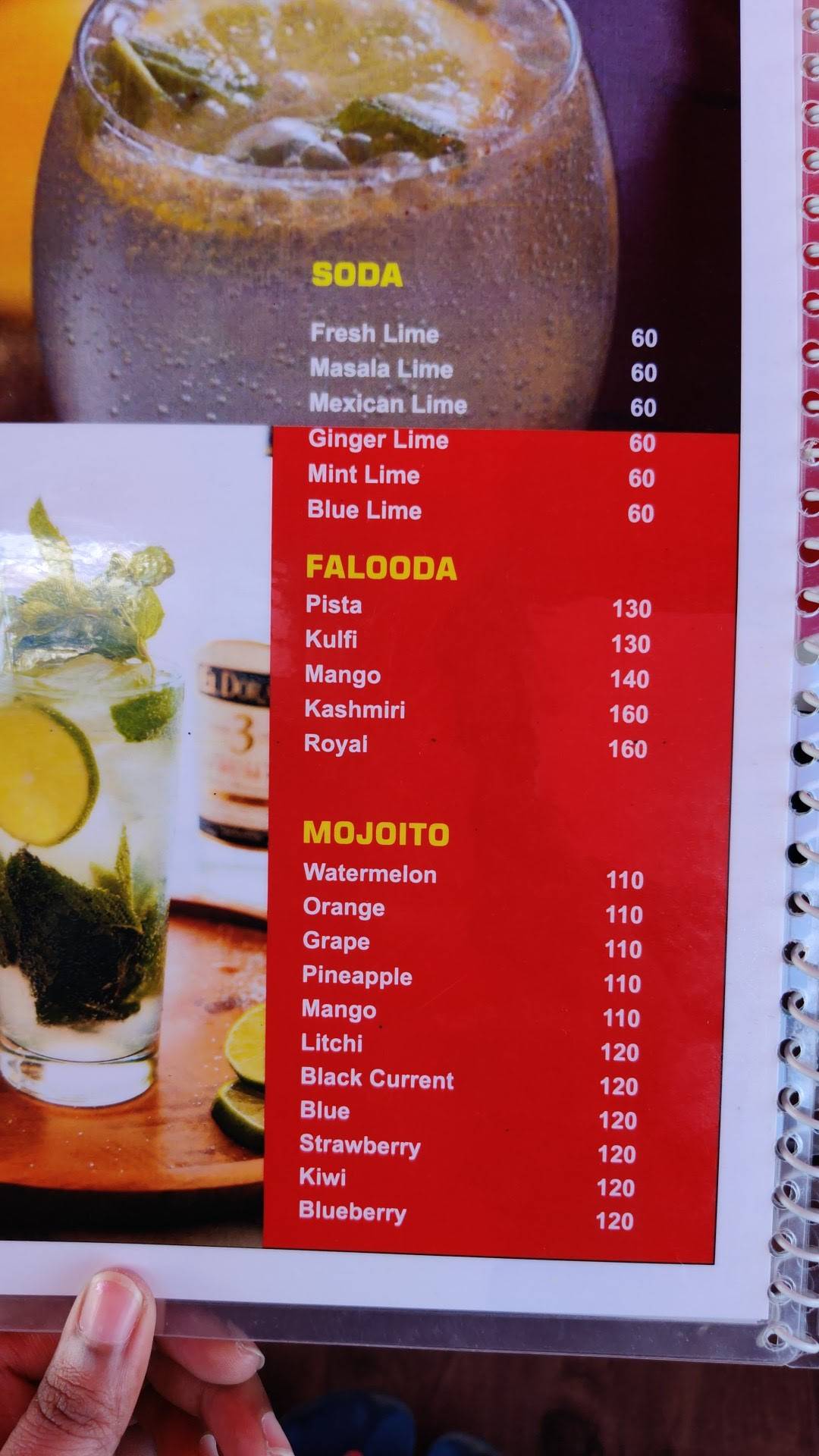 Menu at THE STORIES, Davanagere