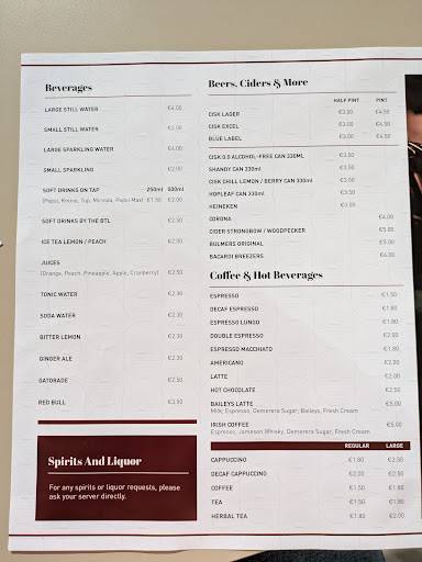 Menu at Ta' Rita Restaurant, Siggiewi