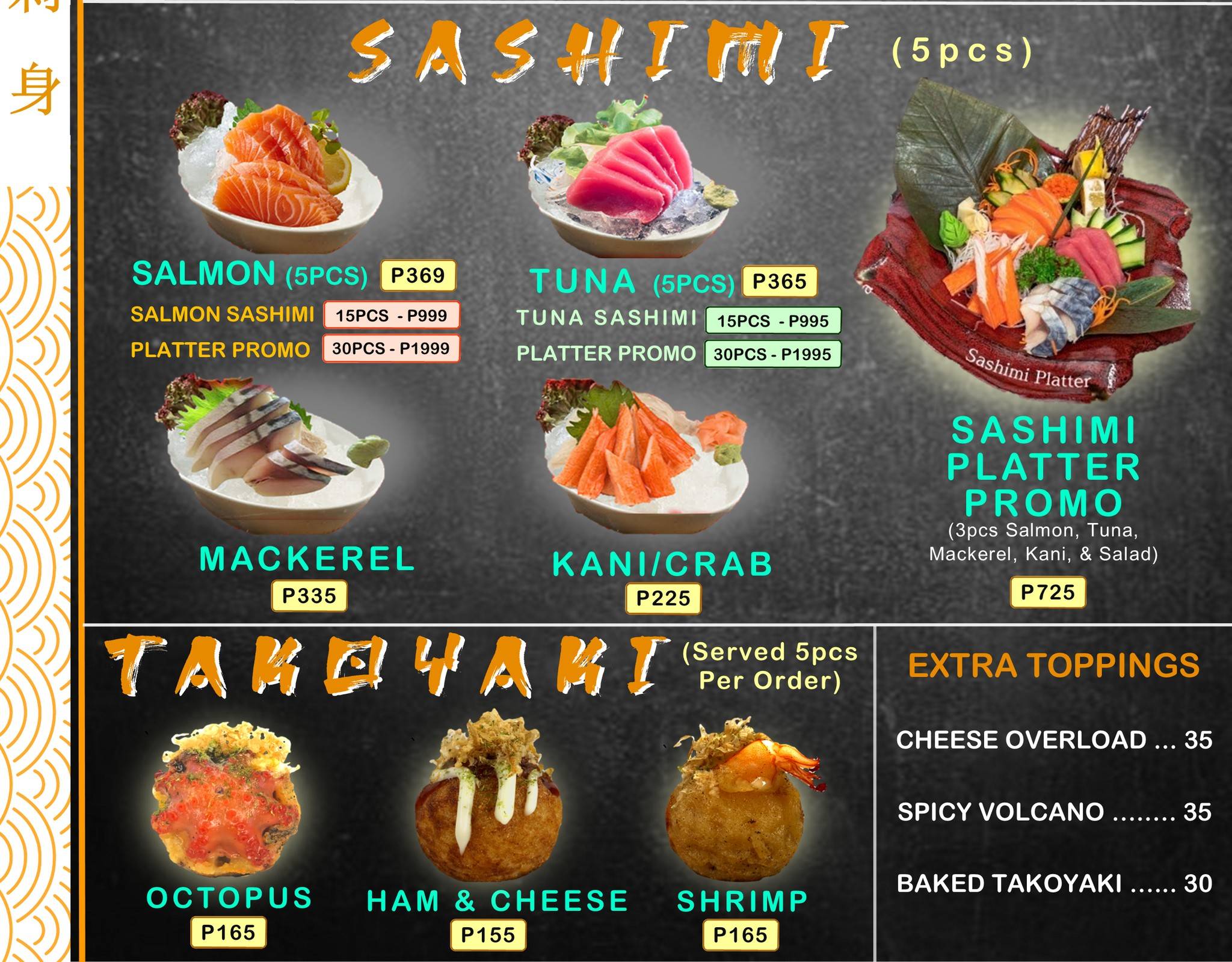 Menu at Zushi Me Lake View, Tagaytay restaurant, Tagaytay