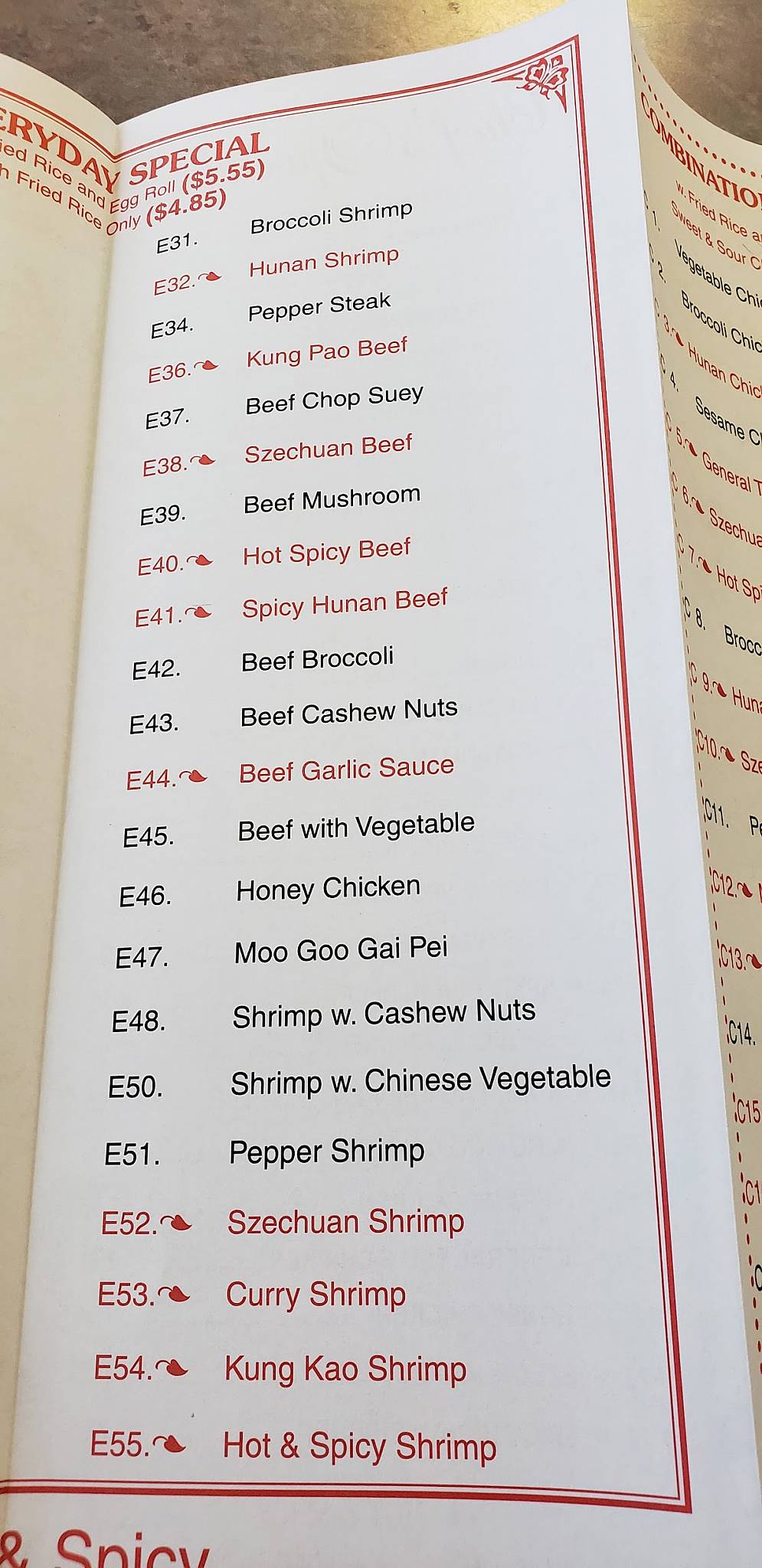 Menu at Taiwan Chinese Food restaurant, Oklahoma City