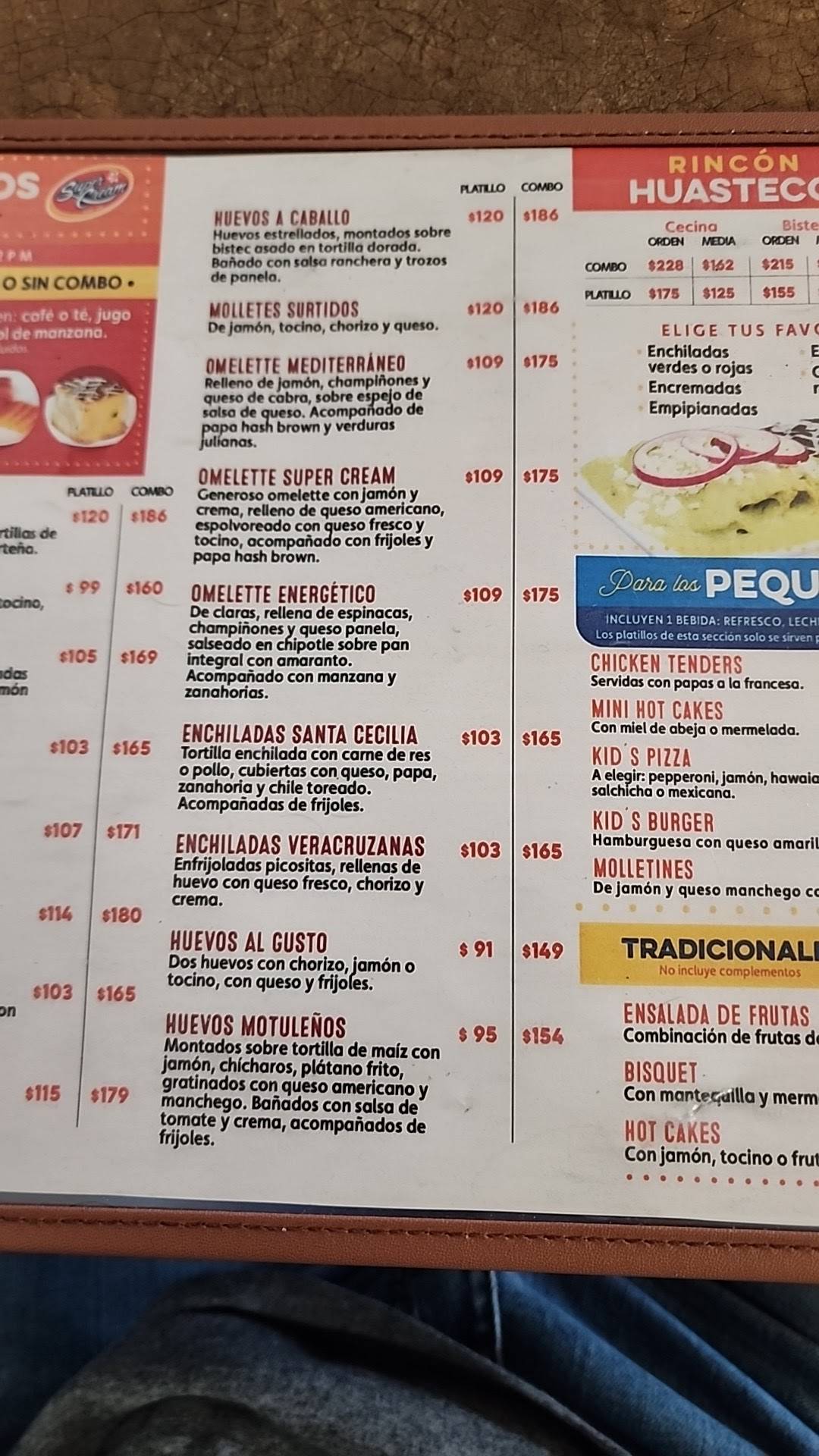 Carta del restaurante Super Cream Divisoria - Pastelería, Tampico, Carr ...