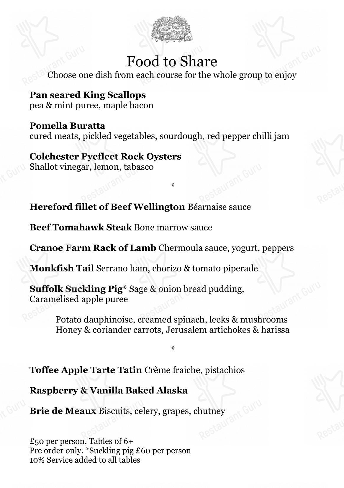 Menu at Tap and Kitchen pub & bar, Oundle