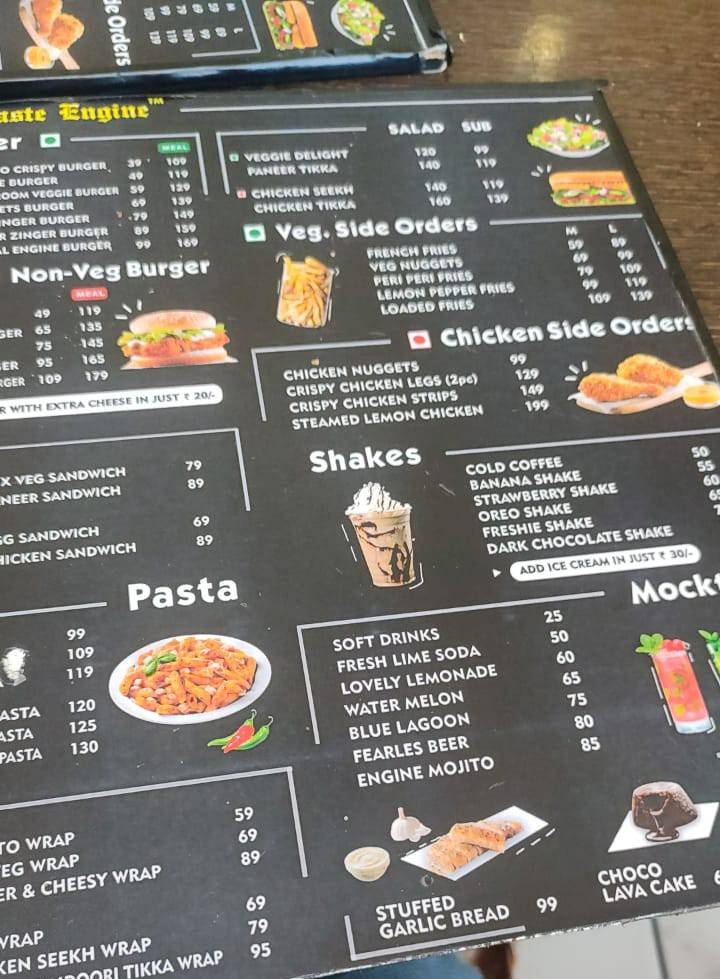 Menu at Taste Engine Sunam, Sunam