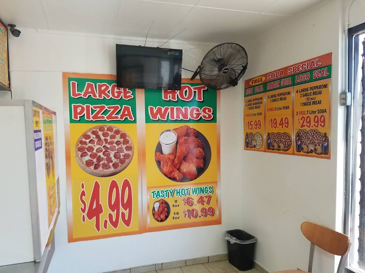 Menu at Tasty Pizza pizzeria, San Diego, El Cajon Blvd