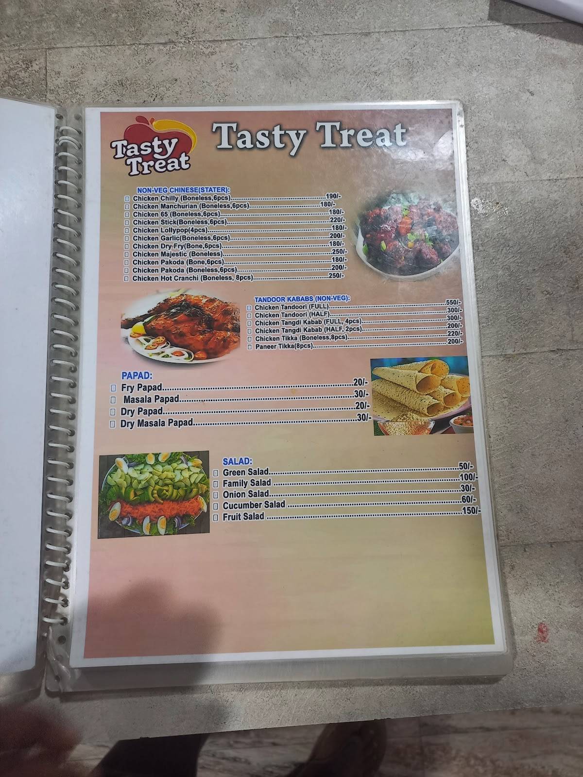 Menu at Tasty Treat restaurent, Nuapada