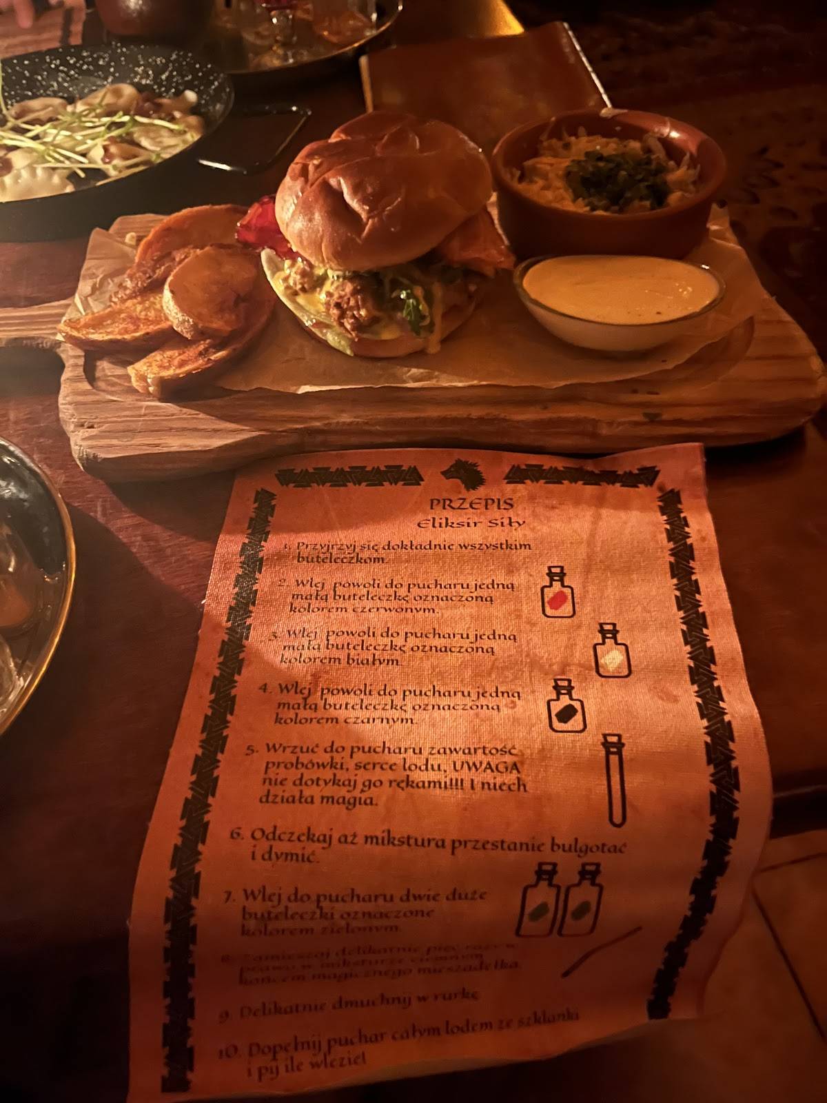 Menu at Tawerna Wilczy Dół restaurant, Kraków