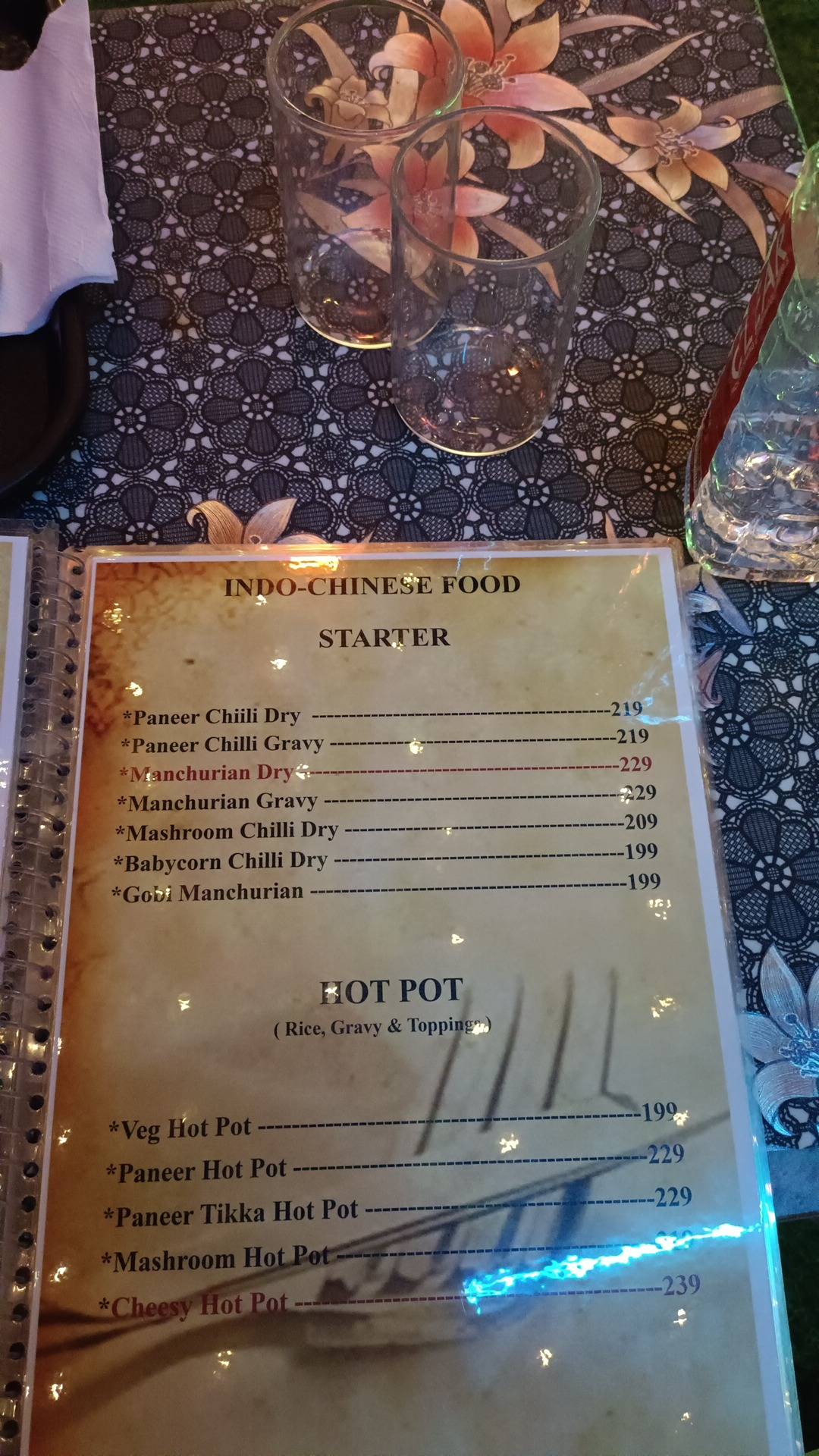 Menu at Tent Rooftop Restro & Cafe, Ahmedabad