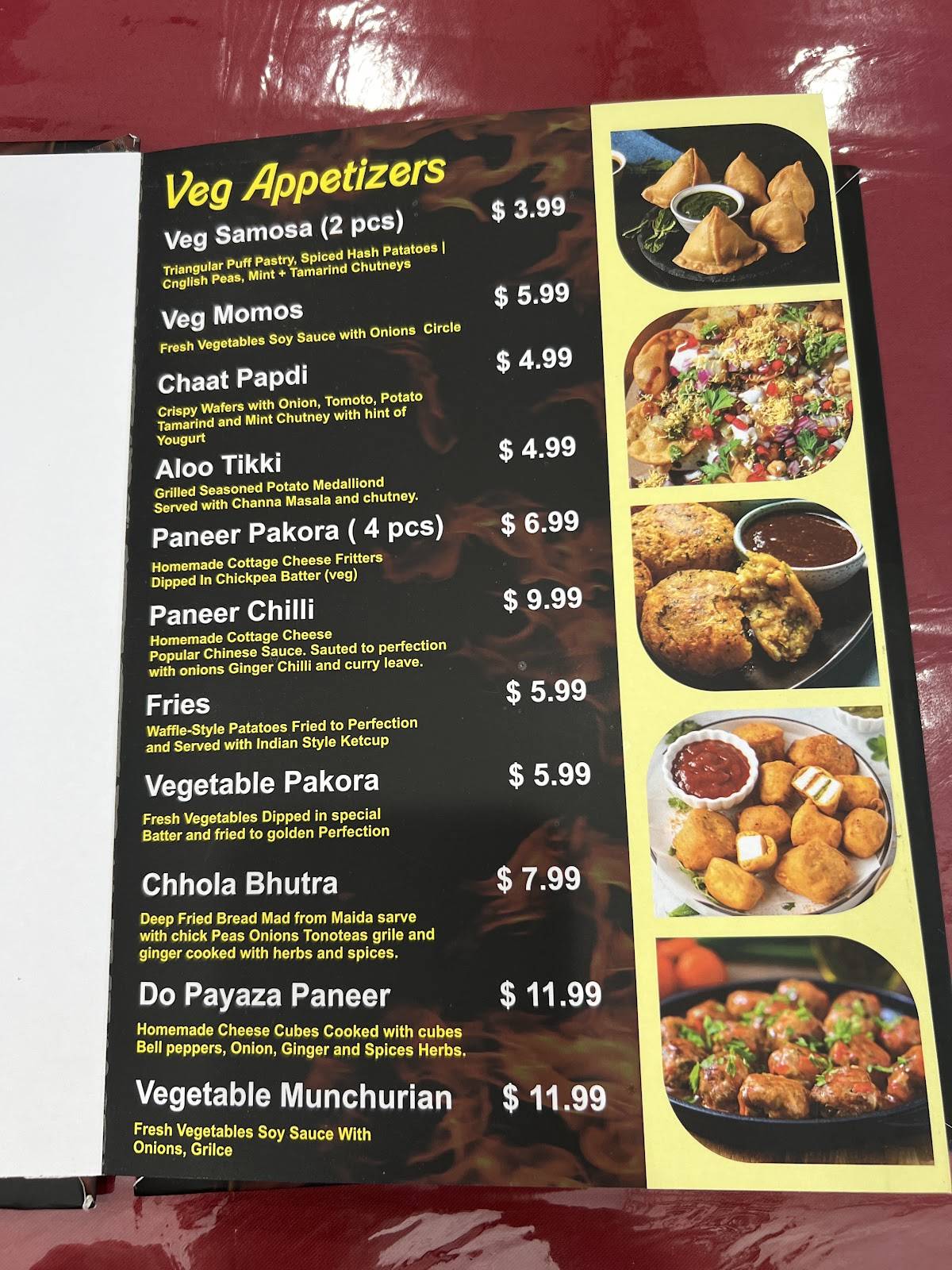 Menu at Texas Indian Kabab & Grill restaurant, Fort Worth