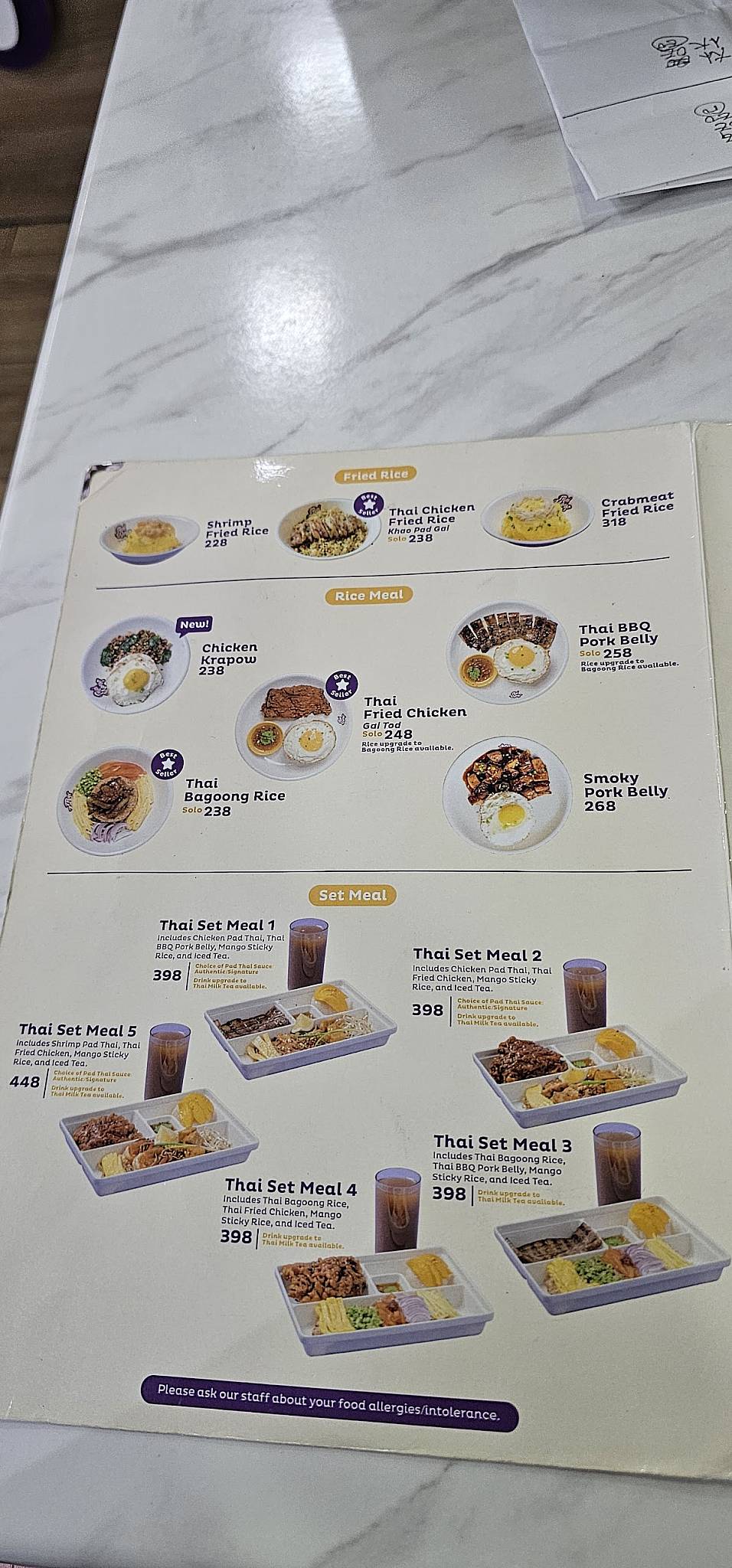 Menu at Thai Mango by Chef Kim - Timog restaurant, Quezon City