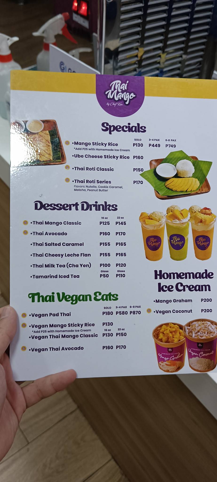 Carta del restaurante Thai Mango by Chef Kim - Timog, Ciudad Quezon