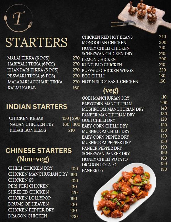Menu at Thamaq Restaurant Bagalur Cross, Bengaluru